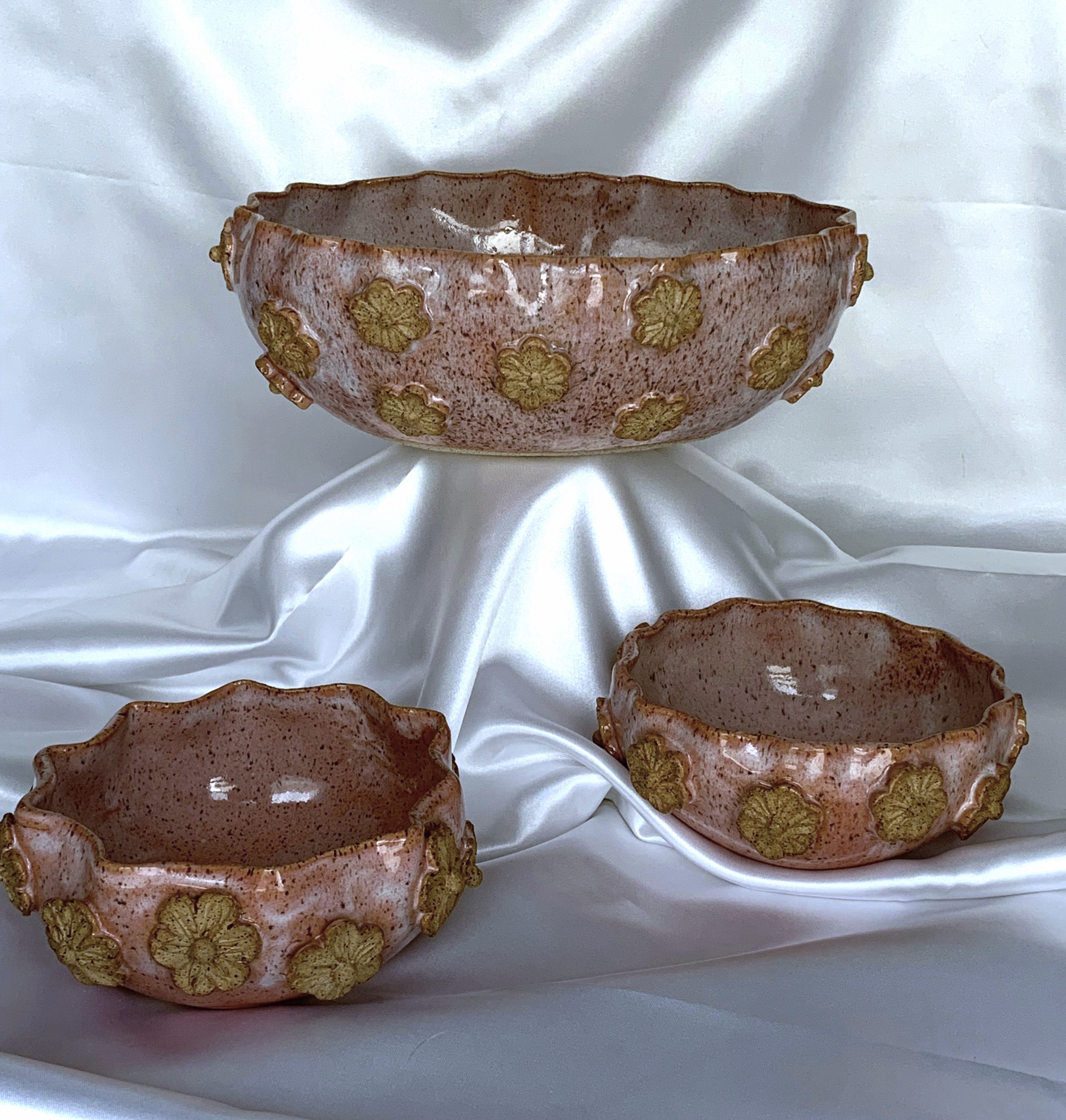 Large Flower Bowl || Cherry Blossom – Happy Flower Ceramics