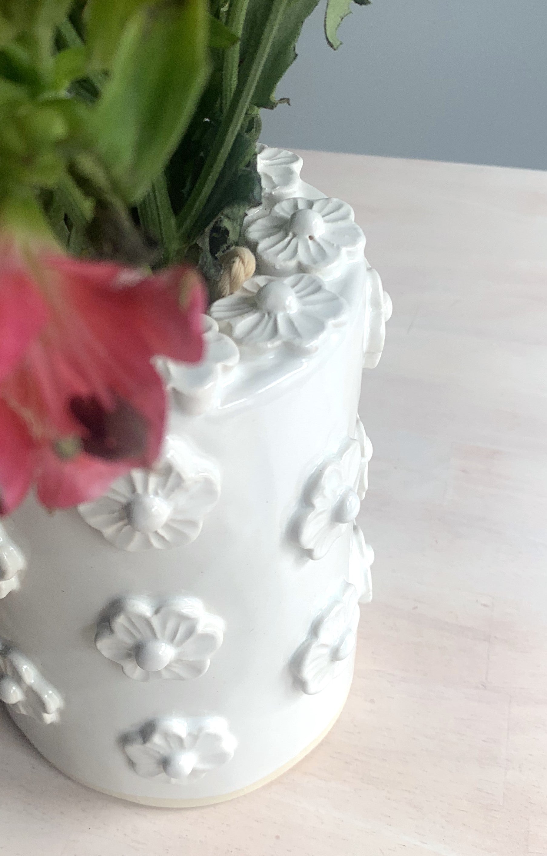 Flower Vase || White || Tall – Happy Flower Ceramics
